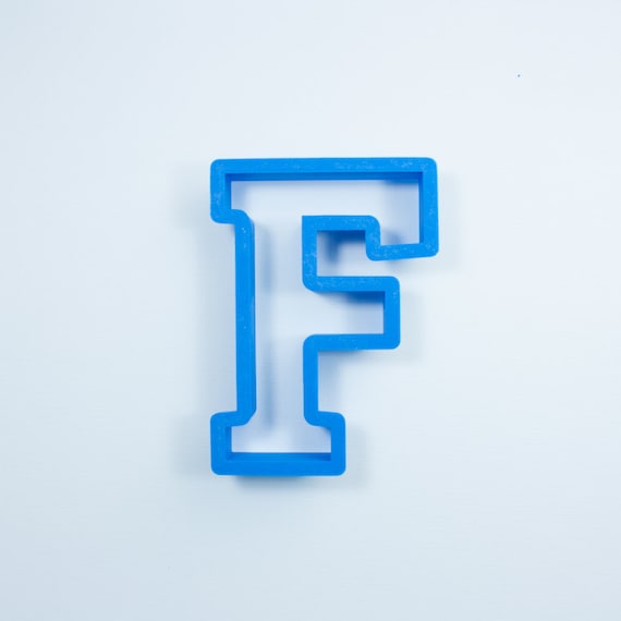 Block Letter F Cookie Cutter | Alphabet Cookie Cutters | Letter Cookie ...