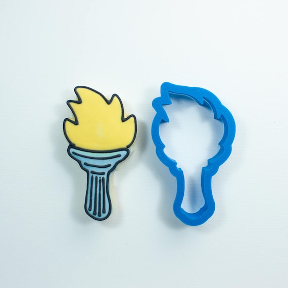 Torch Cookie Cutter | Olympic Cookie Cutter | Flame Cookie Cutter ...