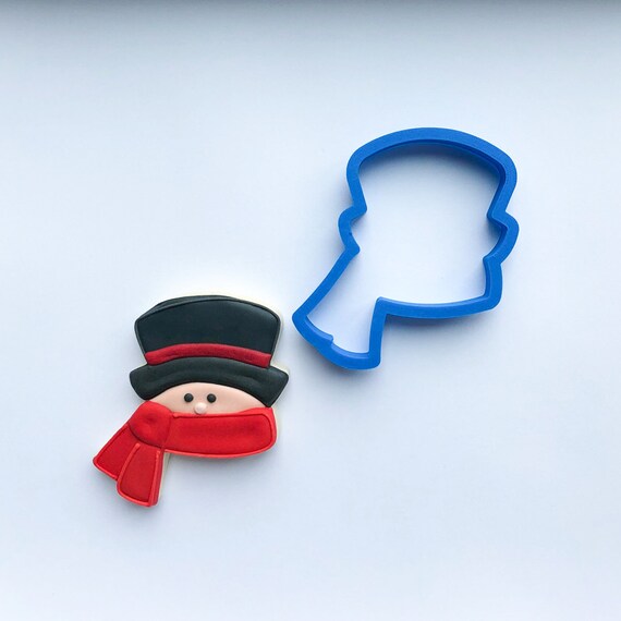 Winter Cookie Cutter | Christmas, Boy with Top Hat, Scarf, Snowman ...