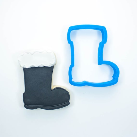 Christmas Cookie Cutters | Santa Boot Cookie Cutter, Winter Boot, Snow ...