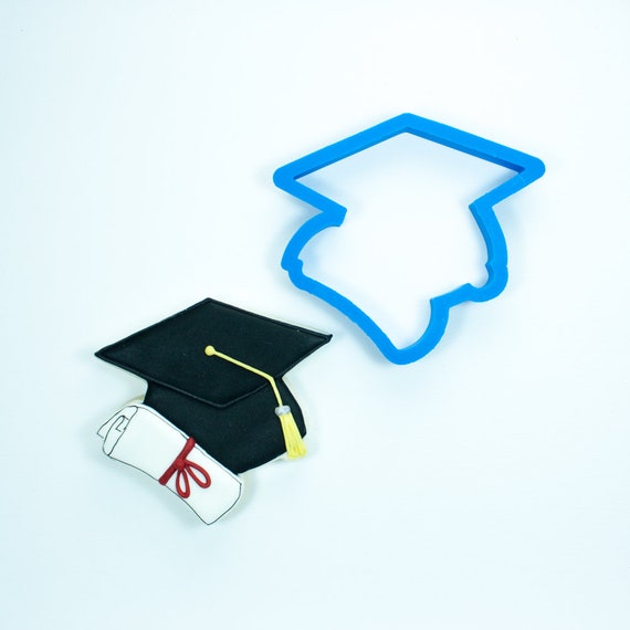 Graduation Cap with Diploma Cookie Cutter | Graduation Cookie Cutters ...