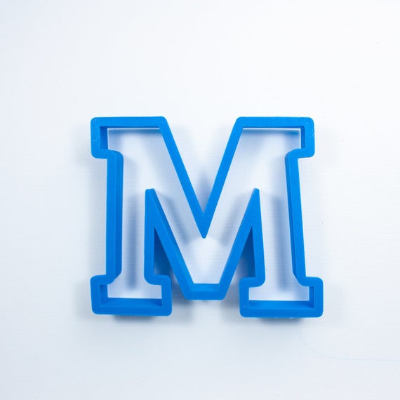 Block Letter M Cookie Cutter | Alphabet Cookie Cutters | Letter Cookie ...