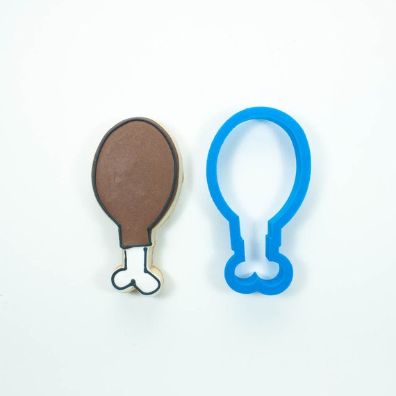 Turkey Leg Cookie Cutter | Thanksgiving Cookie Cutter, Fall Cookie ...