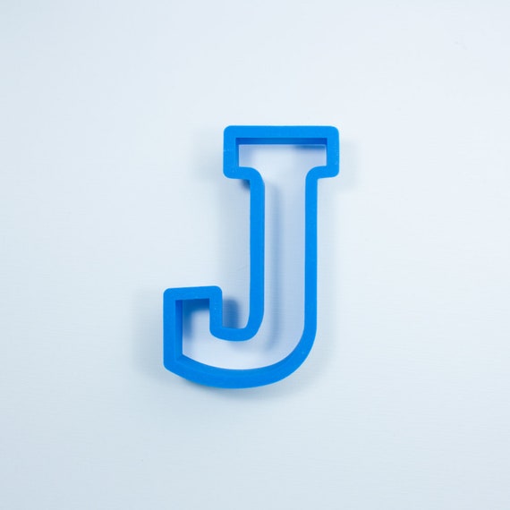 Block Letter J Cookie Cutter | Alphabet Cookie Cutters | Letter Cookie ...