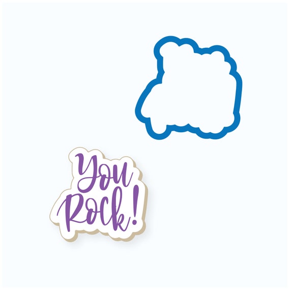 You Rock Cookie Cutter | School, Graduation, Teacher, Grades, Birthday ...