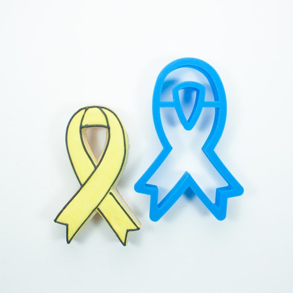 Awareness Ribbon Cookie Cutter | Ribbon Cookie Cutter, Awareness Cookie ...