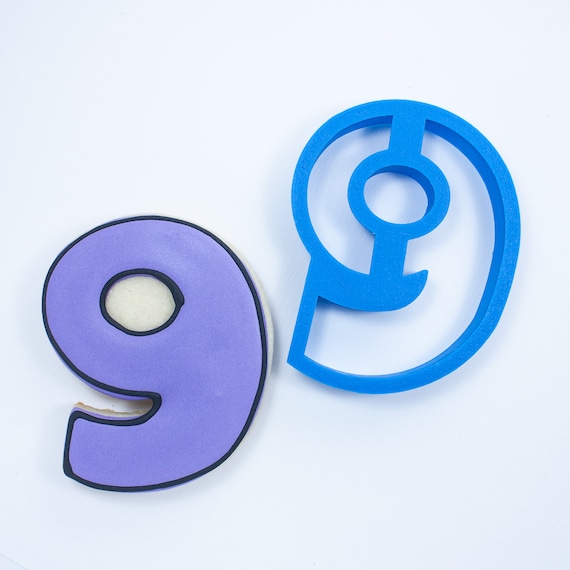 Number Nine Cookie Cutter | Number 9, Numbers, Birthday, Anniversary ...