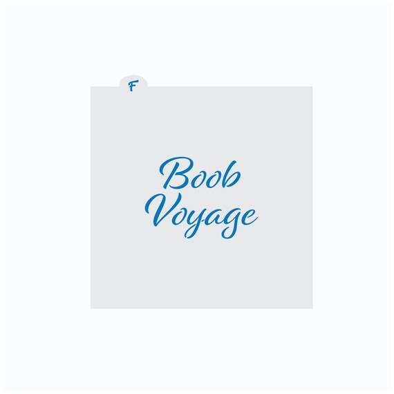 Breast Cancer Stencil | Cookie Stencil, Boob Voyage, Mastectomy ...