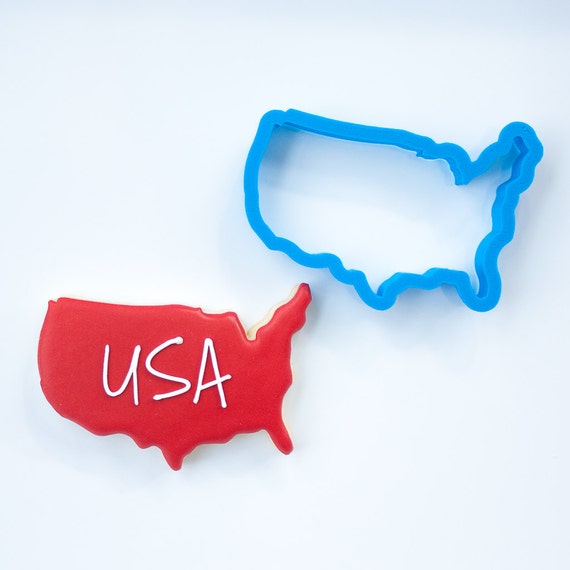 USA Cookie Cutter | United States by Frosted Cookie Cutters | Catch My ...