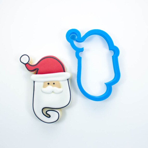 Modern Santa Cookie Cutter by Frosted Cookie Cutters | Catch My Party