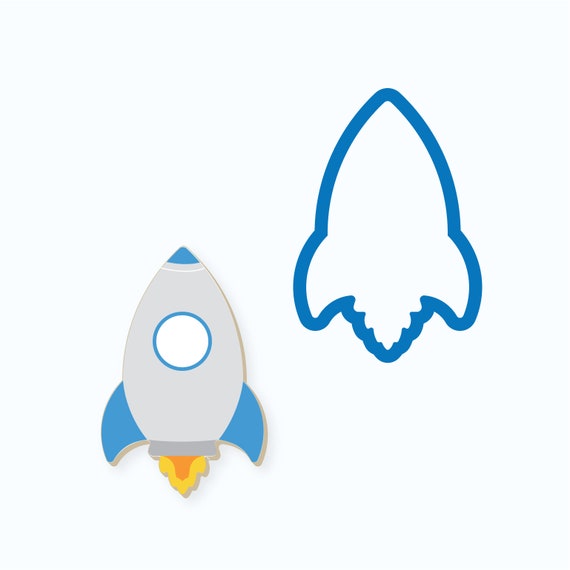 Rocket Ship Cookie Cutter | Rocket Cookie Cutters | Planet Cookie ...