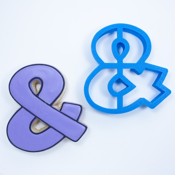 Ampersand Cookie Cutter (with inner cutouts) by Frosted Cookie Cutters ...