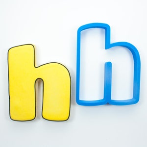 Letter H Cookie Cutter Alphabet Cookie Cutters Letter | Etsy