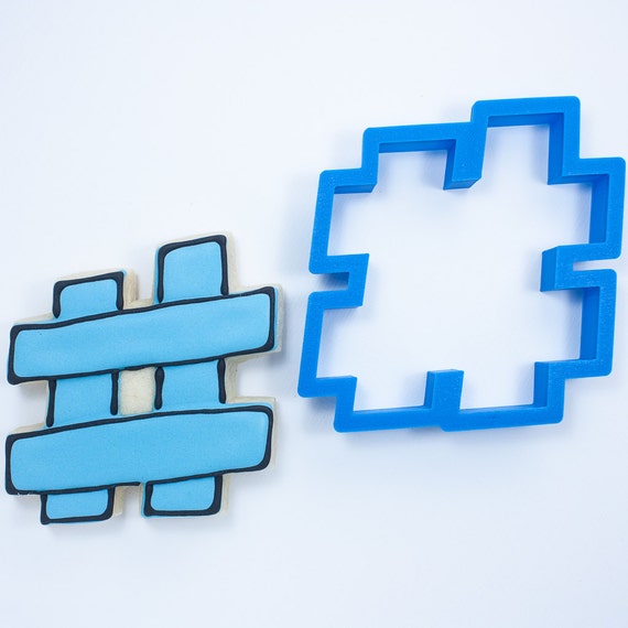 Hashtag Cookie Cutter by Frosted Cookie Cutters | Catch My Party