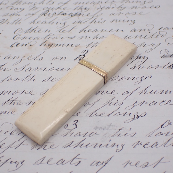 Antique Bone Needle Case - Etsy UK