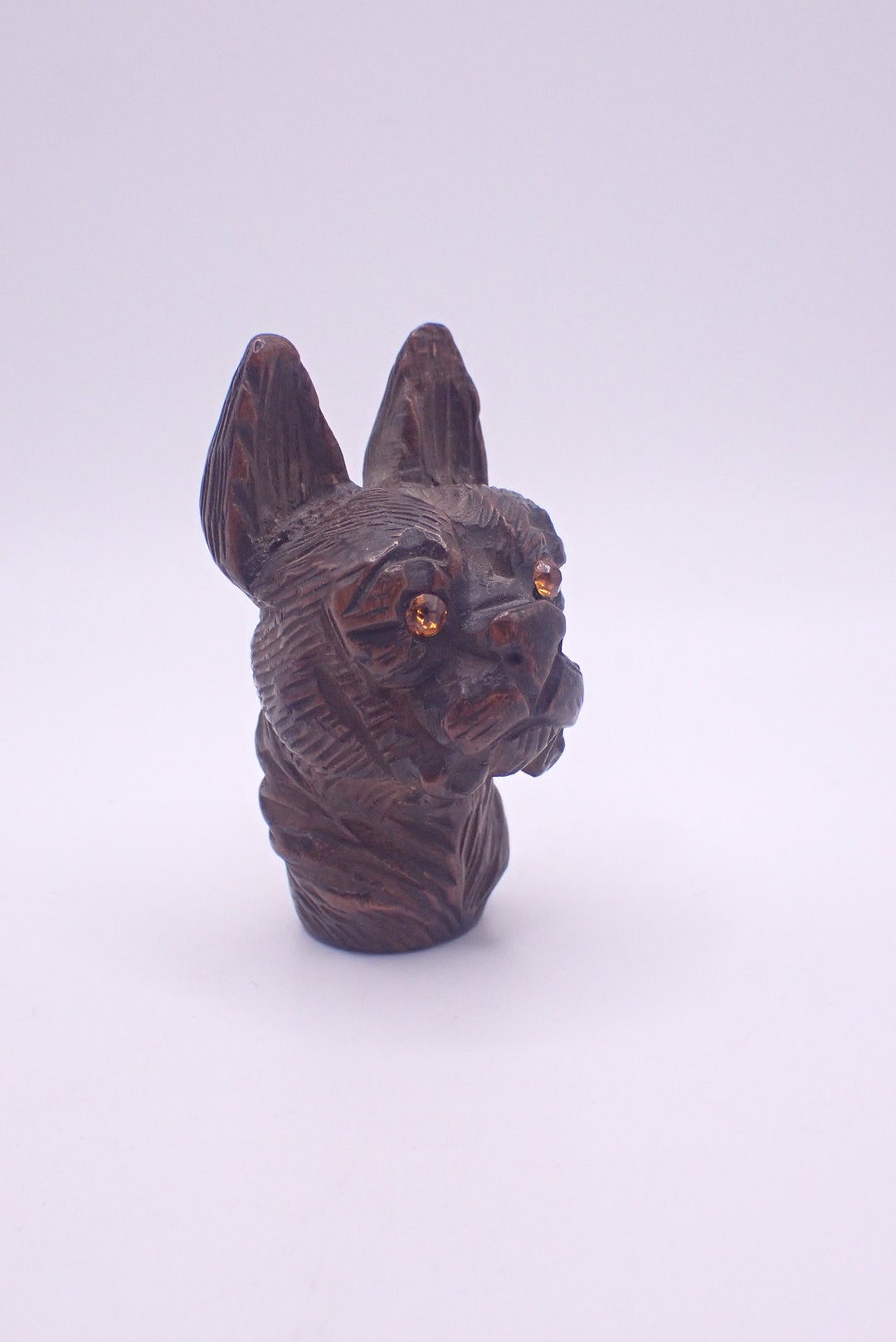 Dog Head Walking Stick Cane Parasol Umbrella Handle Carved - Etsy