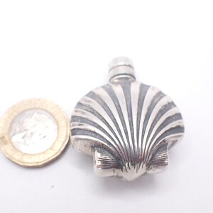 Vintage Antique Perfume Scent Bottle Novelty Clam Shell 800 Silver - Etsy