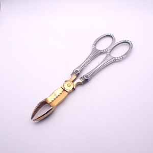 Art Deco Sugar Scissors Antique French Decorated Silver Handle Sugar ...