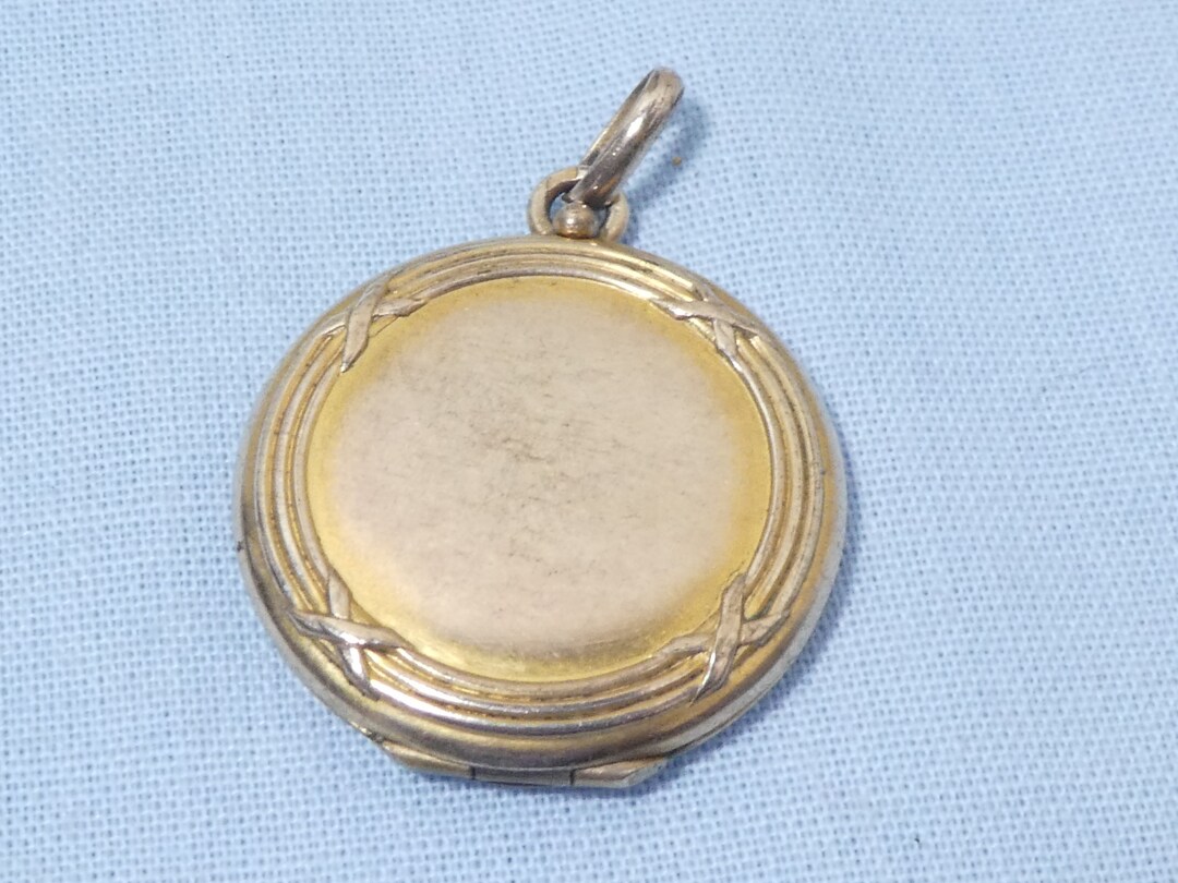 Antique Photo Picture Locket Pendant Decorated Memento Double Sided ...