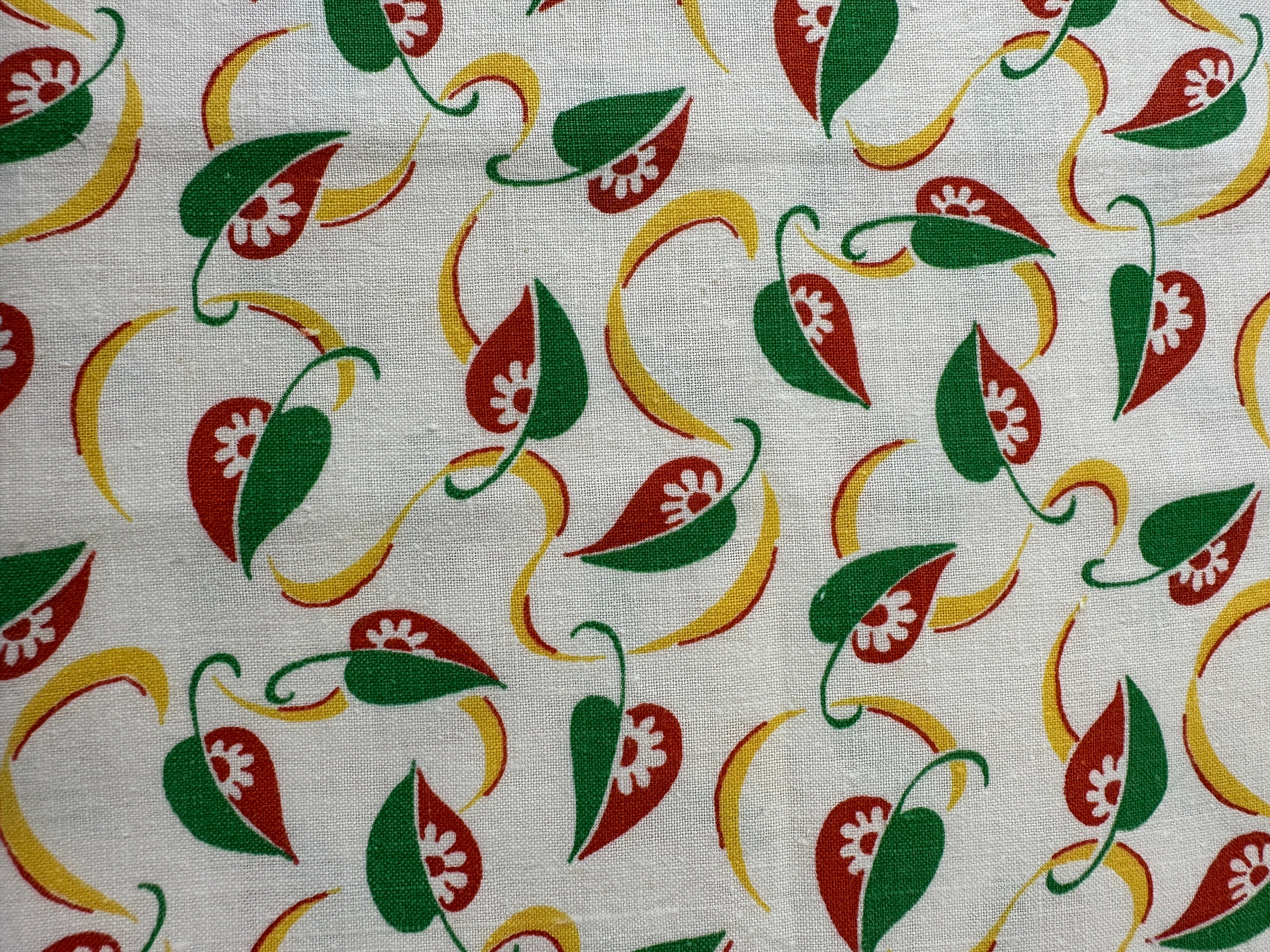 Vintage Green Fabric Pieces From 1940/1950's - Etsy