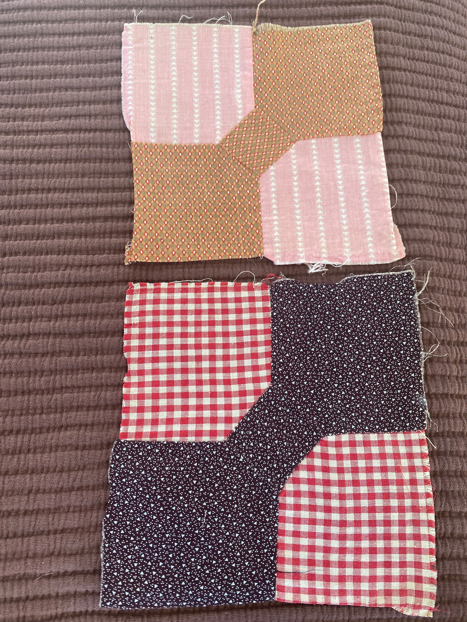 Vintage Bowtie Quilt Blocks From Early Twentieth Century Quilt - Etsy
