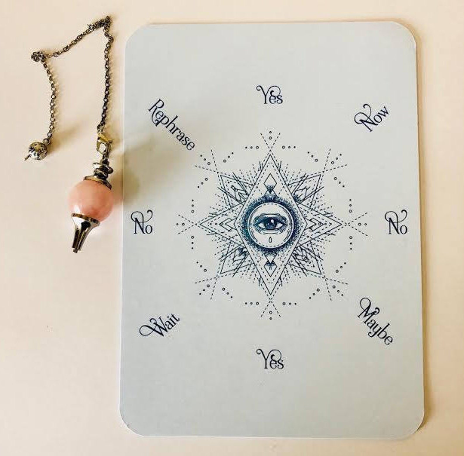 Intuitively Chosen Pendulum With a Divination Card - Etsy