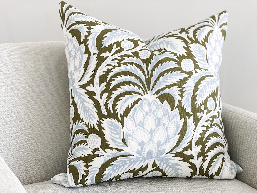 Serena & Lily Grove Artichoke Floral Pillow Cover - Coastal ...