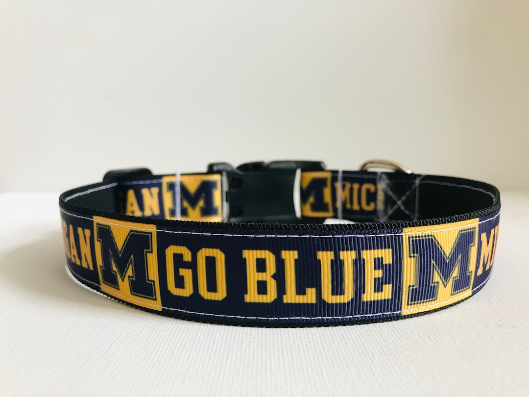 University of Michigan Collars and Leashes, Go Blue - Etsy