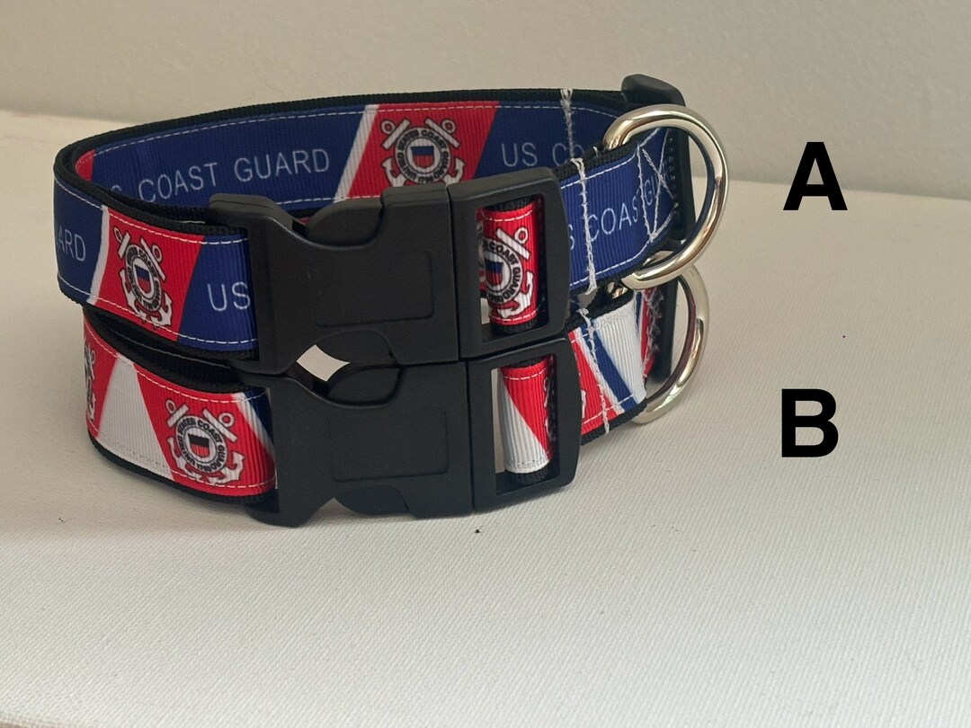 Adjustable Coast Guard Dog Collar, Summer, USA, Lake, Ocean, Michigan ...