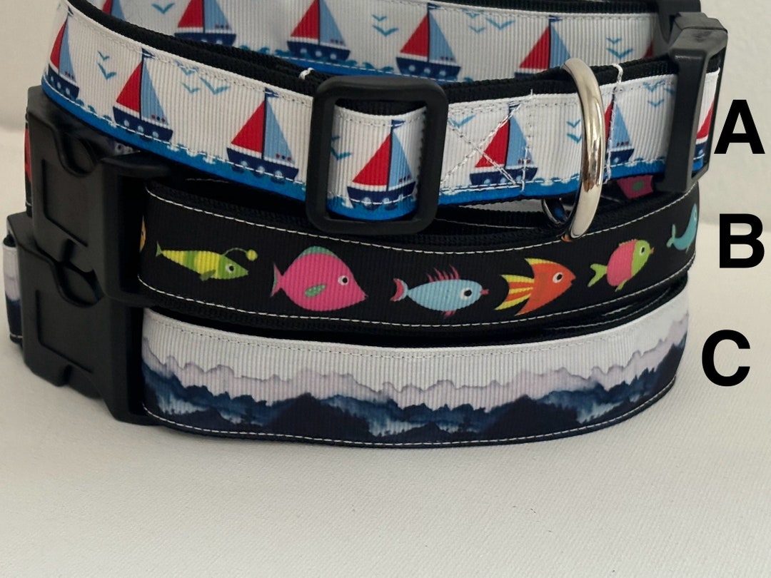 Mountain Top Dog Collar, Fish, Sailboats, Nature, Watercolor, Hiking ...