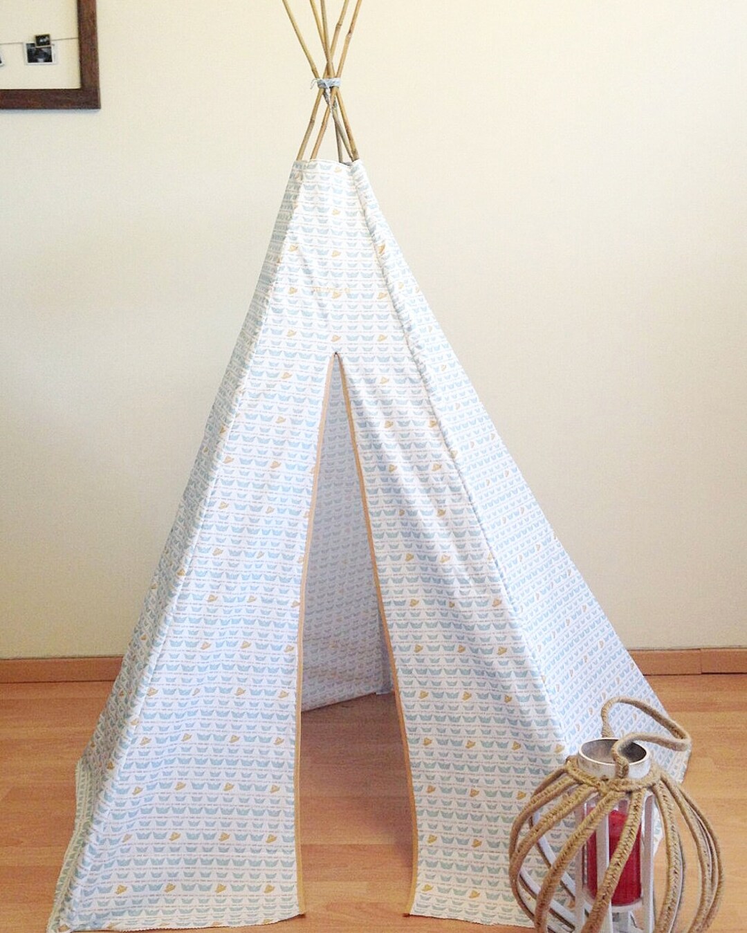 Nomadic Tipi jade. Personalized Kids Teepee. Hut. Decorative Object ...