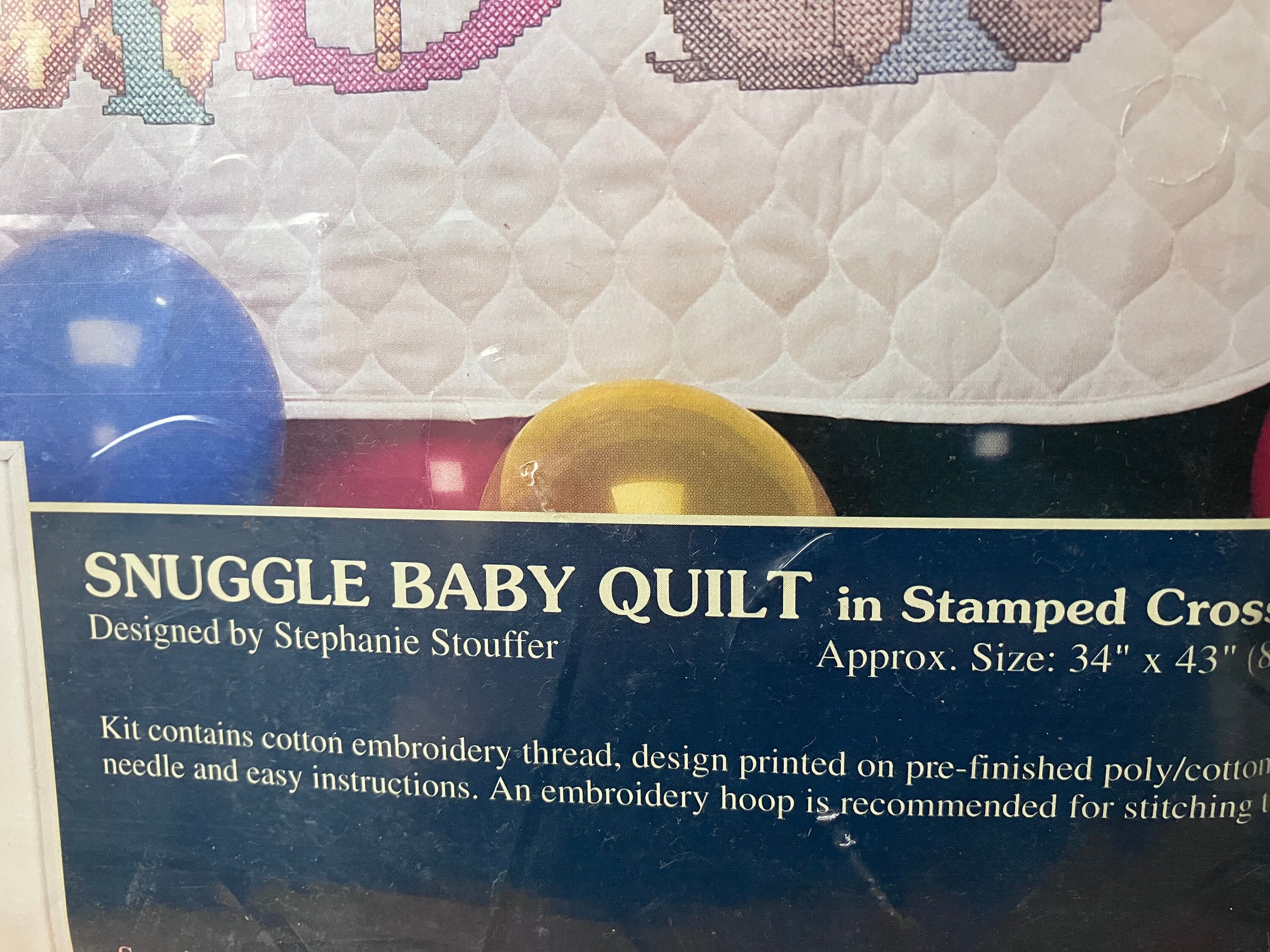 Snuggle Design Spells Out BABY With Animals & Balloons/cross Stitch ...