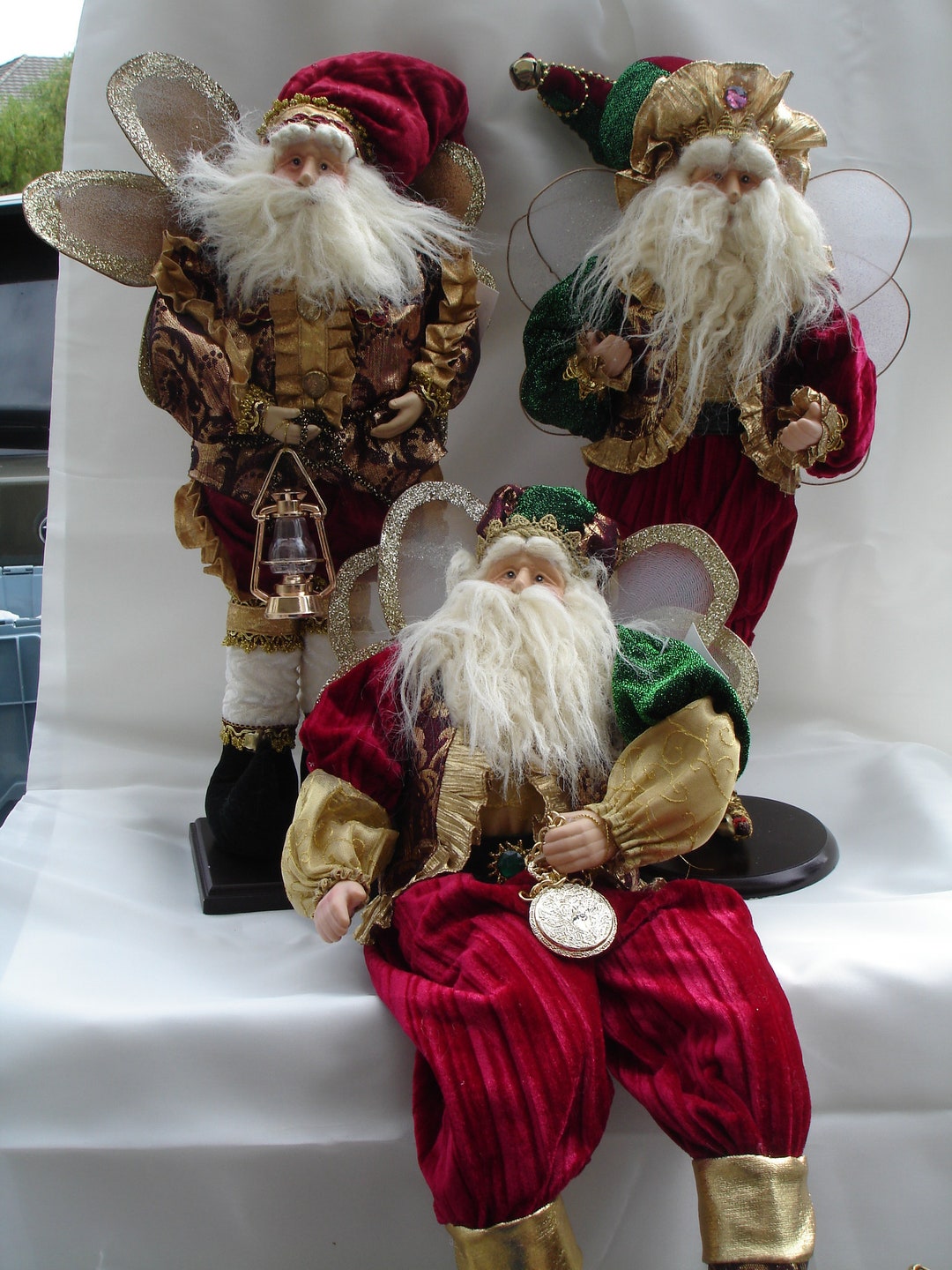 Victorian Santa’s Elf-elves/ Brocades, Velvet and Trims Measure About ...