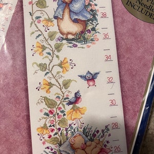 Peter Rabbit New Little One Growth Chart Cross Stitch Kit #42104 by ...