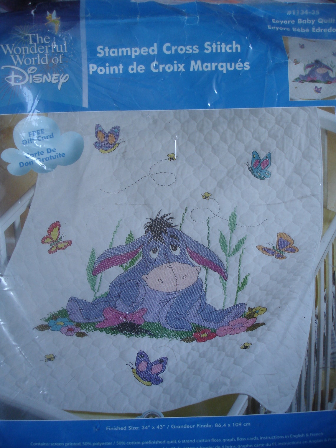 Eeyore and Butterflies From the Wonderful World of Disney/ Cross Stitch ...