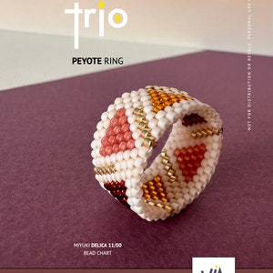 Peyote Ring Pattern, Bead Ring Pattern, Miyuki Tutorial, Odd Count One ...