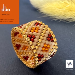 Miyuki Ring Pattern, Peyote Stich Pattern, Beading Tutorial, Odd Count ...