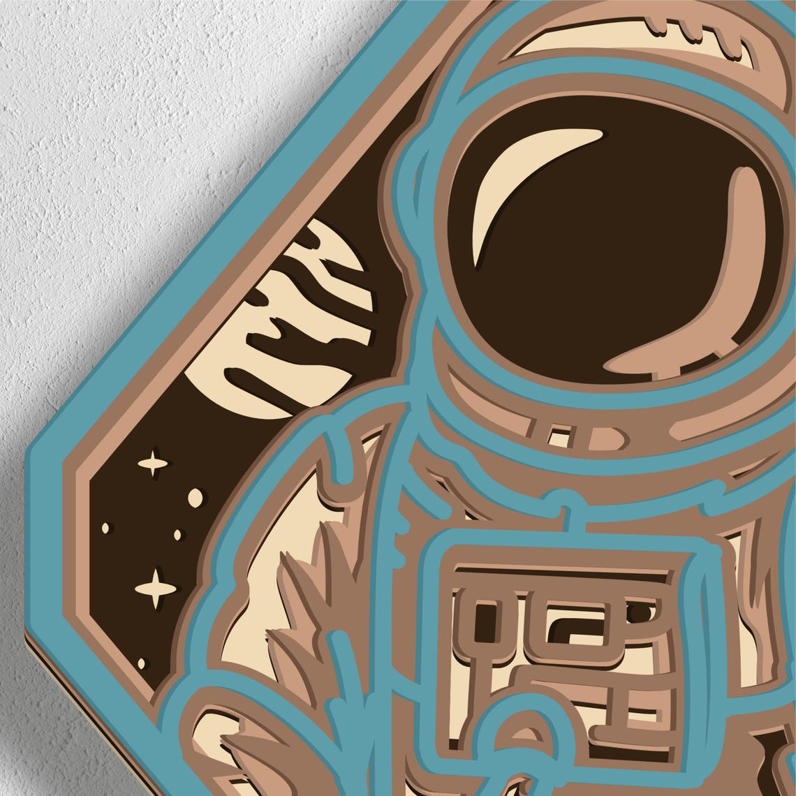 Astronaut 3D Mandala SVG Layered | Space Laser Cut File | Cosmic Cricut ...