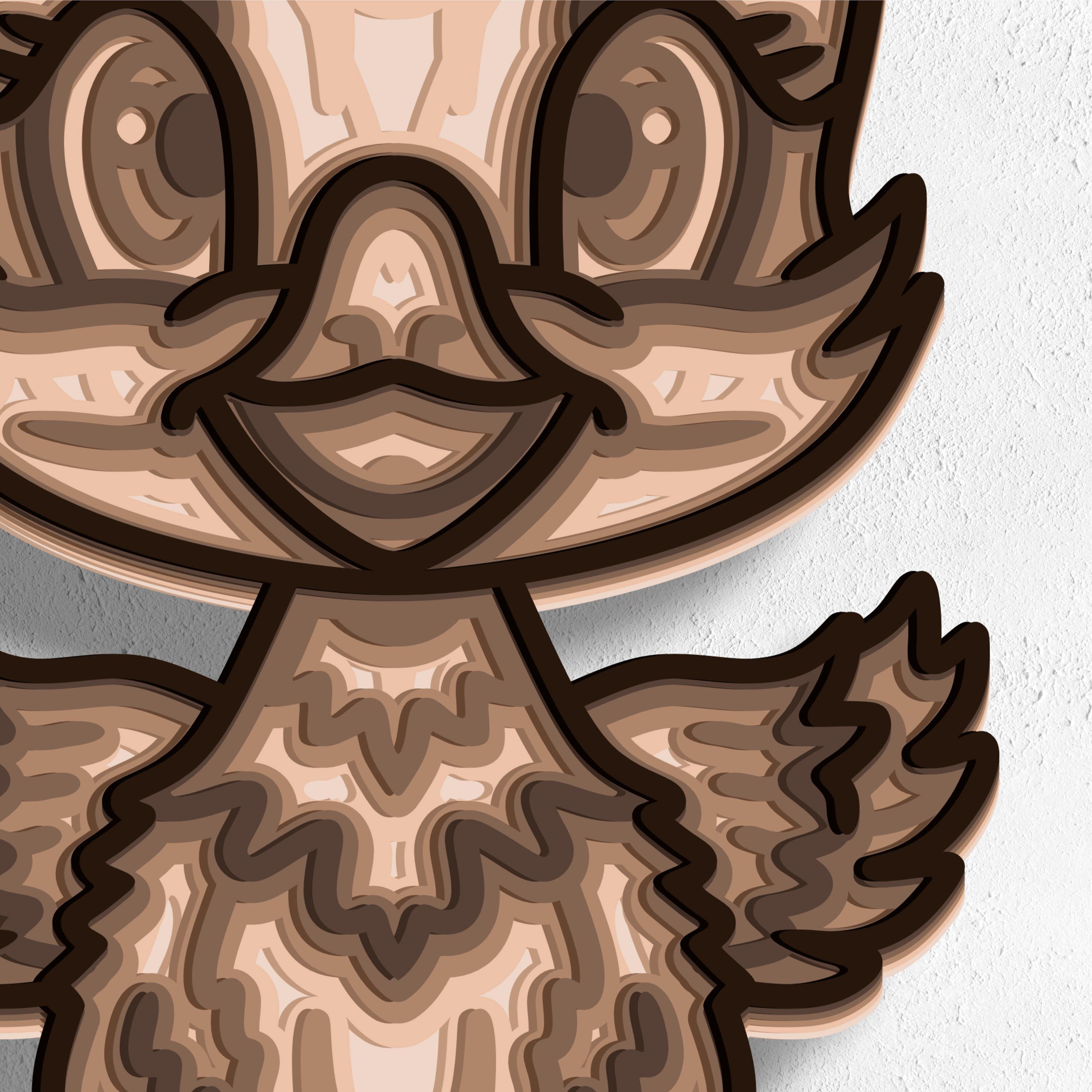 Layered Duck SVG | Cute Duckling Wooden Art | 6 Layer Duck SVG for ...