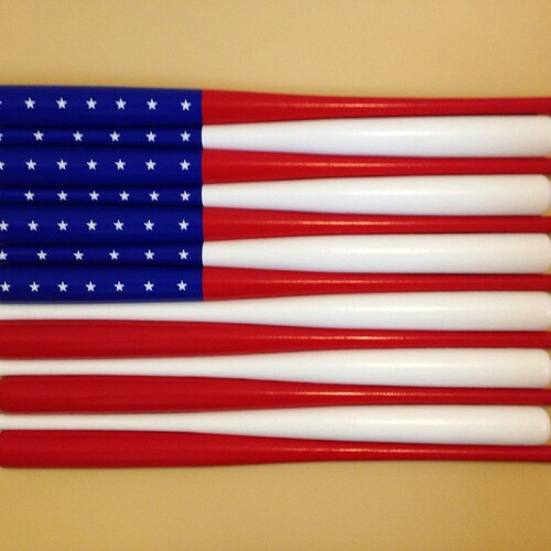 Baseball Bat Flag 34 Wood Bats - Etsy
