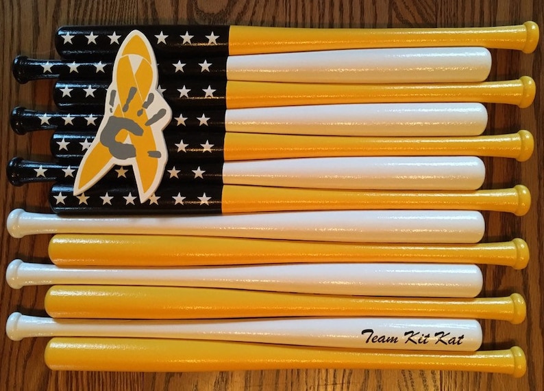Cancer Awareness Baseball Bat Flag | Etsy