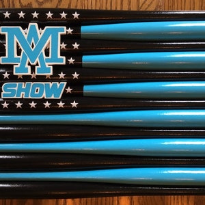 Custom Team Logo Baseball Bat Flags | Etsy