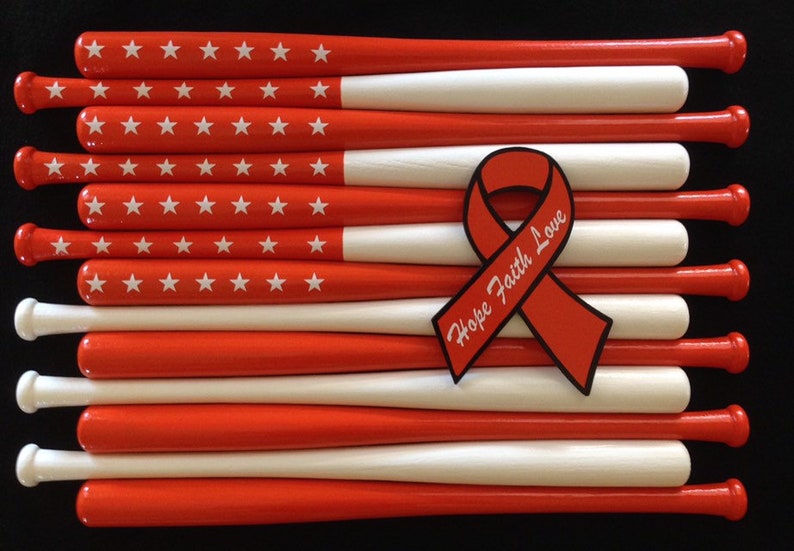 Cancer Awareness Baseball Bat Flag | Etsy