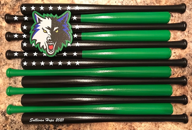 Custom Team Logo Baseball Bat Flags - Etsy