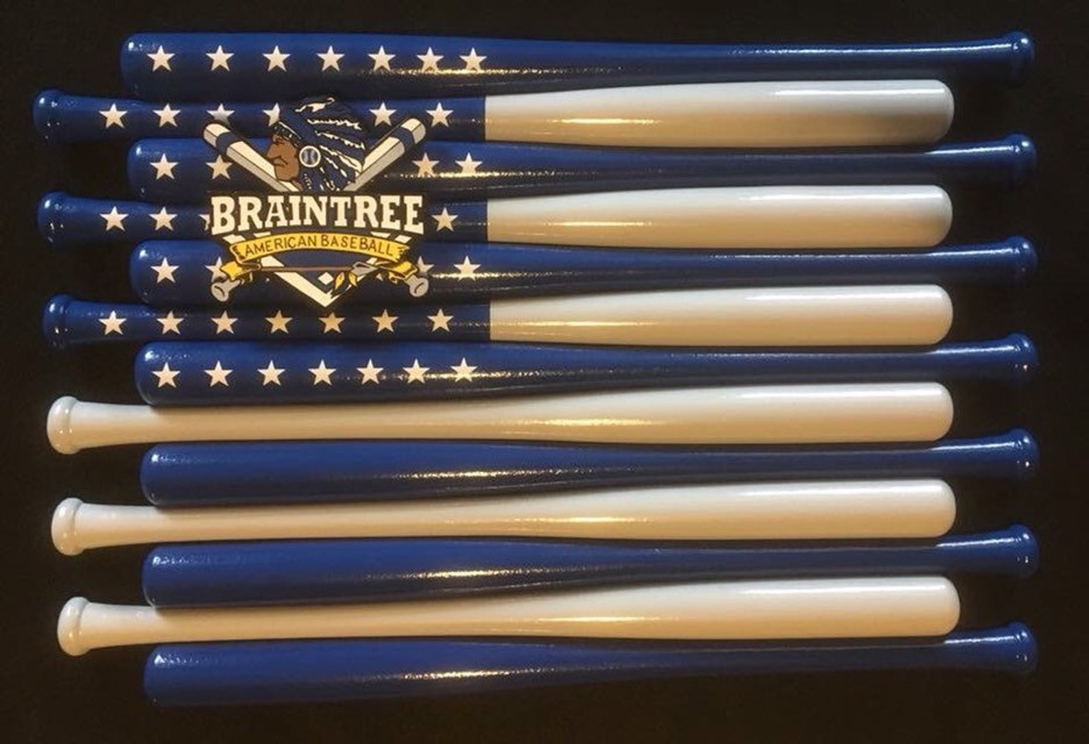 Custom Team Logo Baseball Bat Flags | Etsy