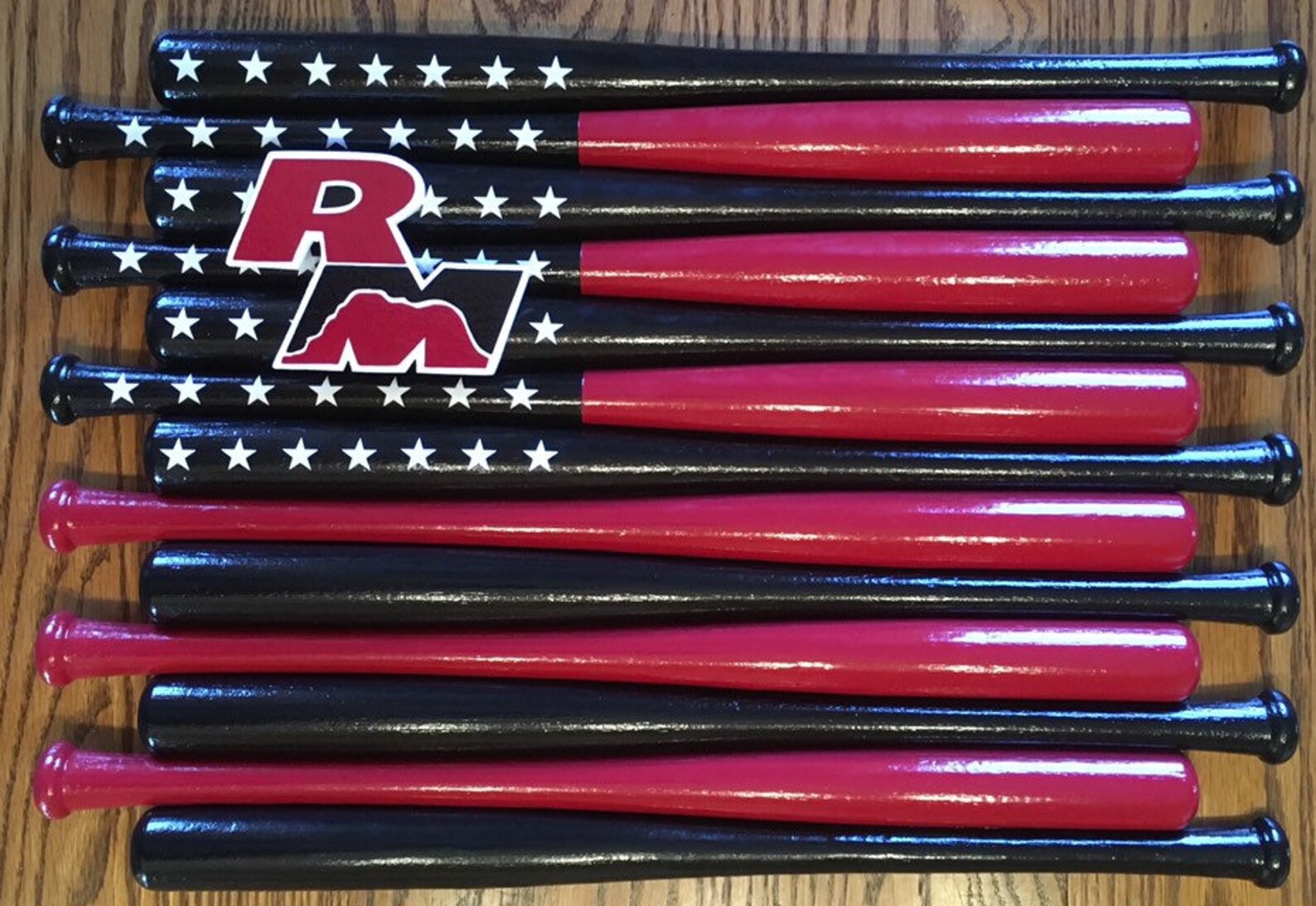 Custom Team Logo Baseball Bat Flags - Etsy