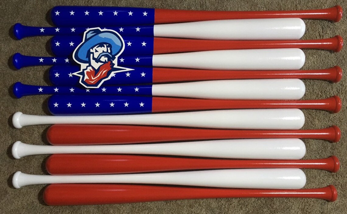 Custom Team Logo Baseball Bat Flags - Etsy