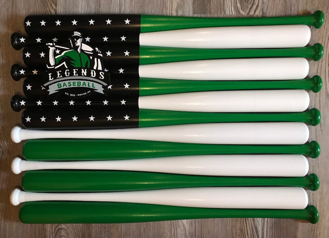 Custom Team Logo Baseball Bat Flags - Etsy