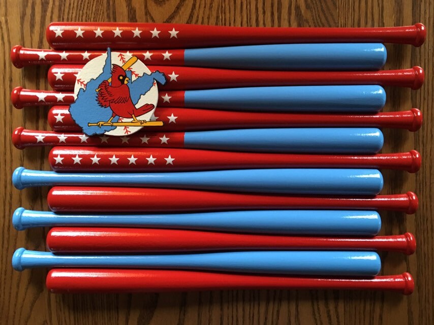 Custom Team Logo Baseball Bat Flags | Etsy