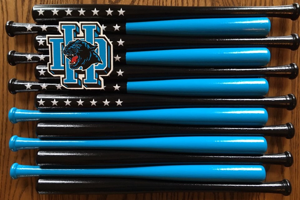 Custom Team Logo Baseball Bat Flags | Etsy